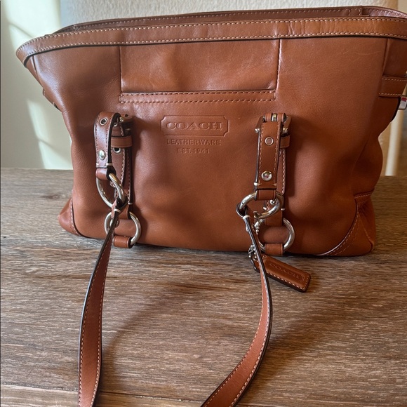 Bags | Coach Brown Leather Bag | Poshmark